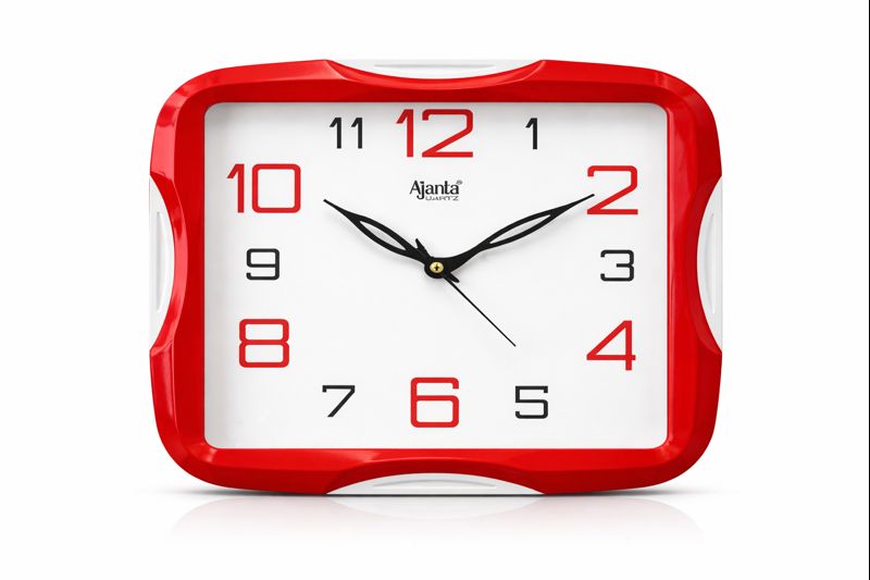 Ajanta 2007 Red Border 11 Inch Square Analog Wall Clock | Wholesale ...